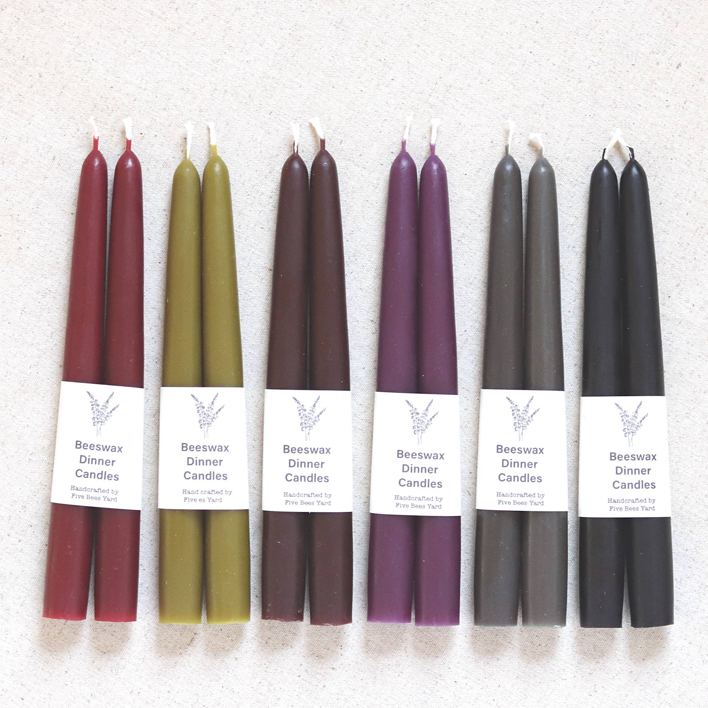 Eco & Sustainable Tapered Dinner Candles | Long & Clean Burn – Daisy ...